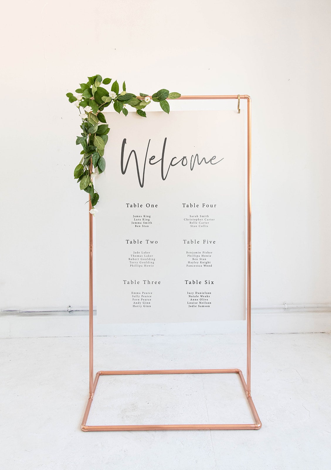 Copper Wedding Frame Seating Plan Holder / Event Sign Display - Etsy