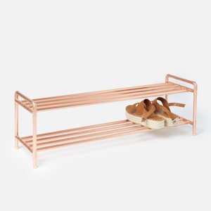 Copper Pipe Two Tier Shoe Rack - Etsy
