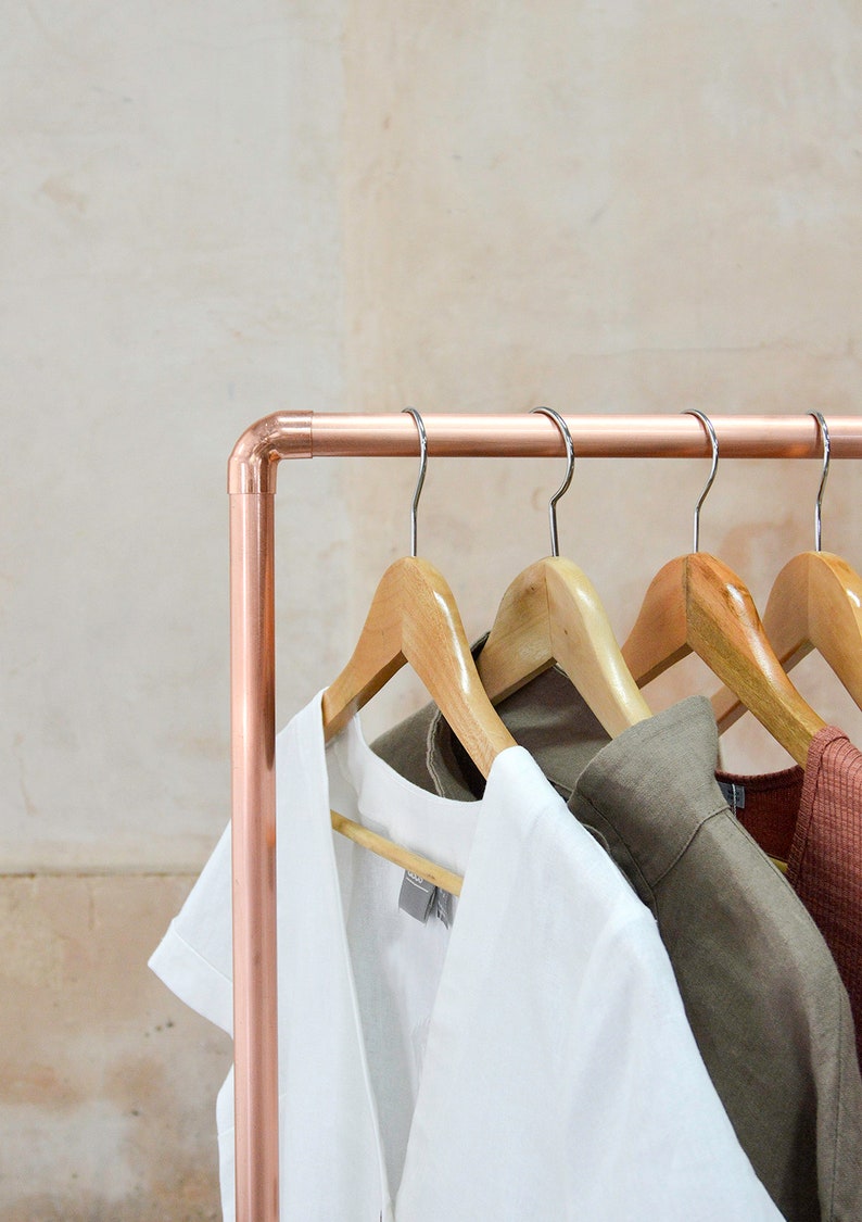 Original Copper Pipe Clothing Rail / Garment Rack / Clothes - Etsy