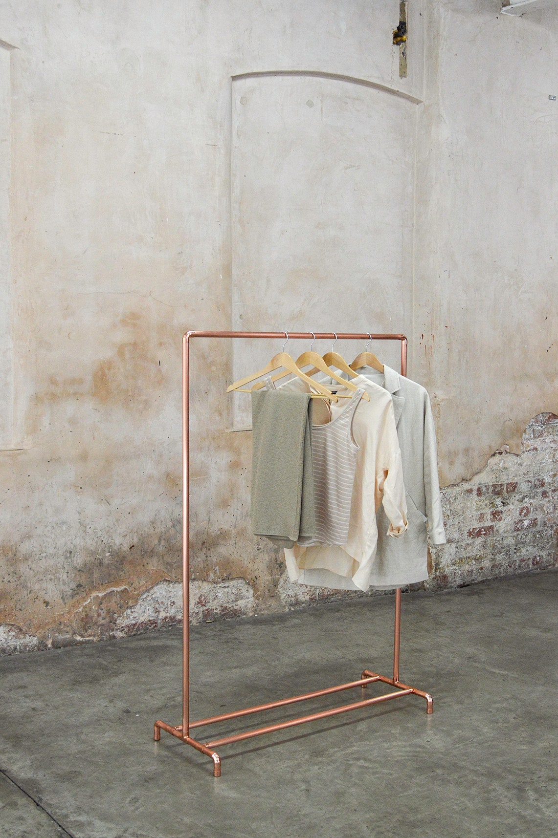 Original Copper Pipe Clothing Rail / Garment Rack / Clothes | Etsy