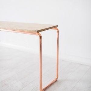 Copper and Birch Display Bench / Table - Etsy