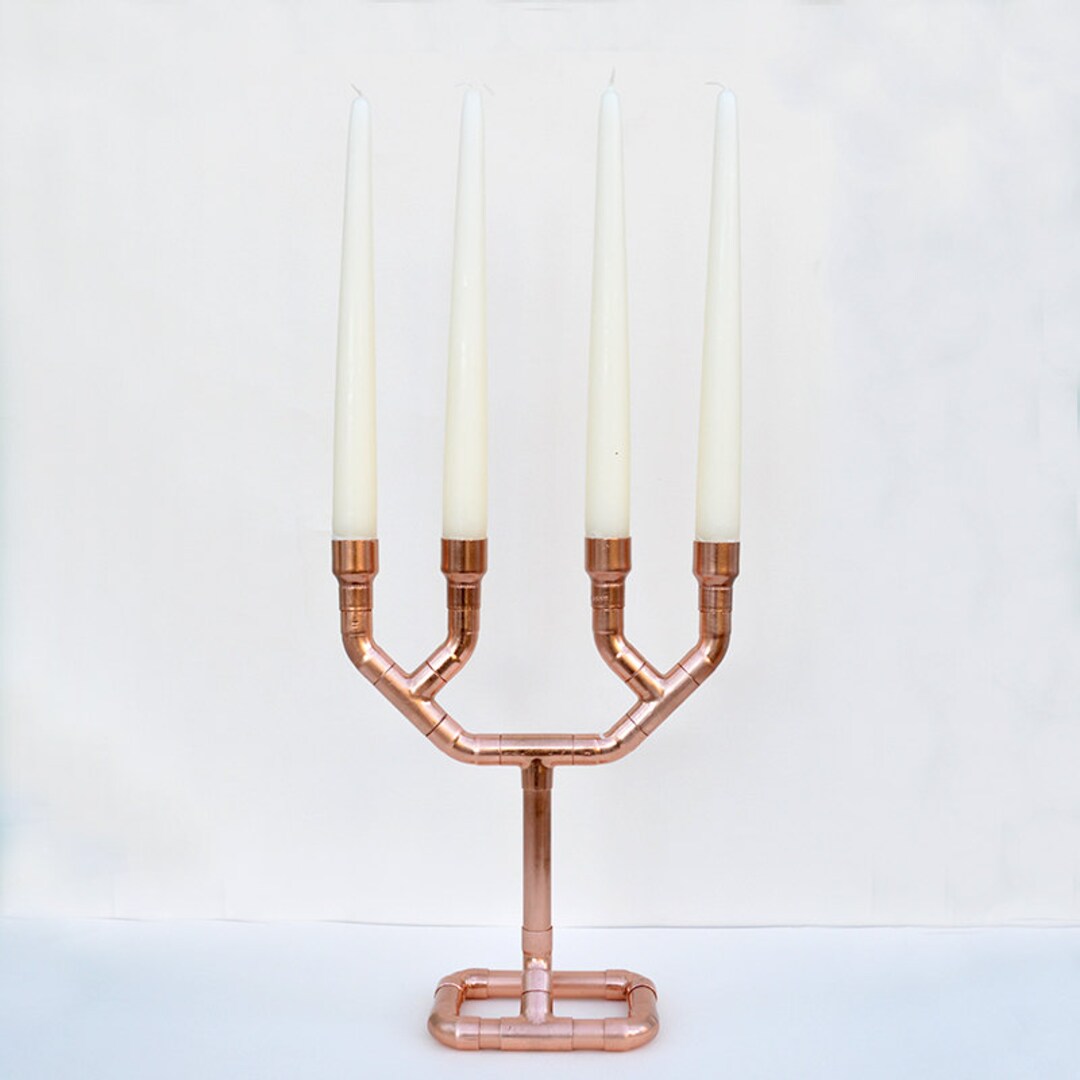 Copper Pipe Grand Candle Holder - Perfect for Wedding Centerpieces - Etsy