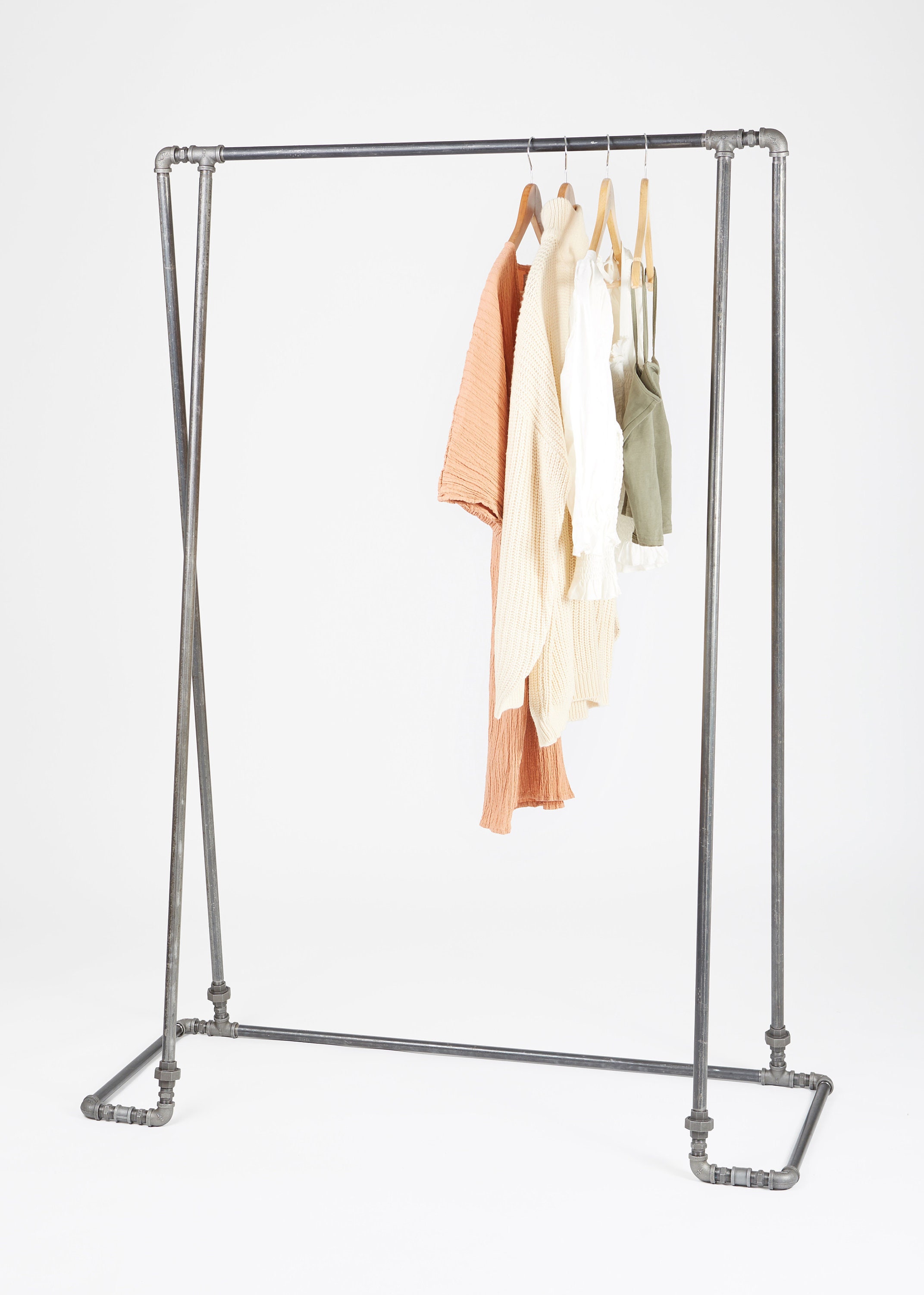 Blackened Iron A Frame Rail / Clothing Rack / Garment Display - Etsy