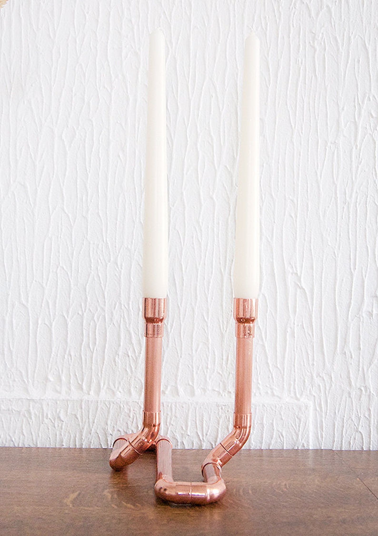 Copper Pipe Candle Holder Duo Perfect for Wedding | Etsy