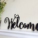 Welcome- Metal Lettering | Metal Wall Art | Cursive Text | Gift ...