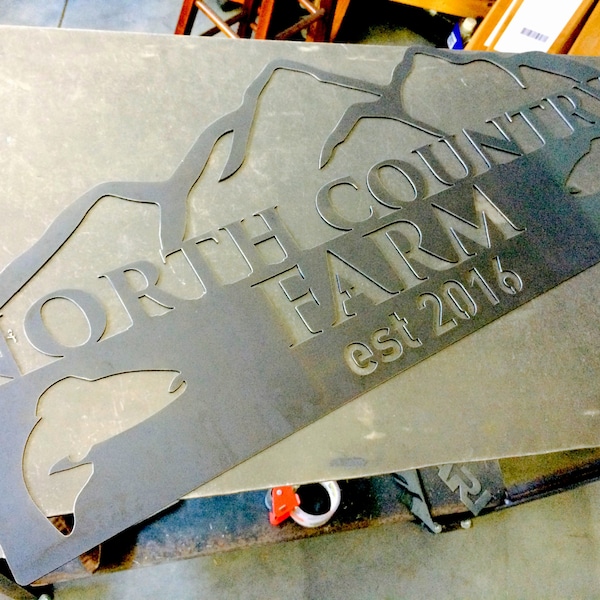 Metal Name Sign Year - Etsy