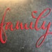 Artistic Family Metal Lettering Wall Art Sign Cursive - Etsy