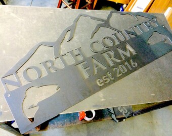 Metal Trout Sign - Etsy