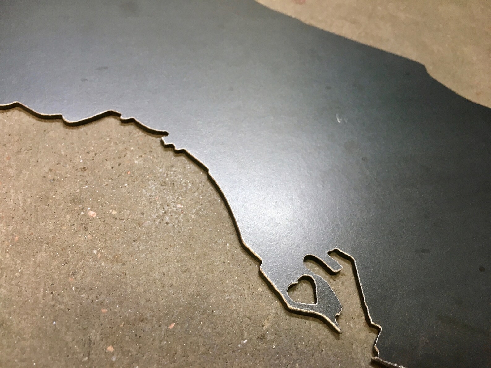 State of Florida With Heart Custom Metal Sign Metal Wall - Etsy