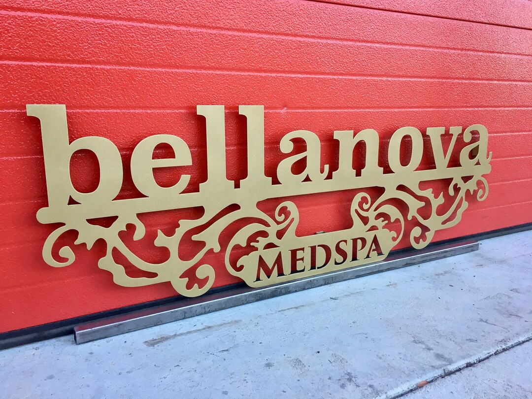 Custom Ornate Metal Business Sign | Personalized | Company Name ...