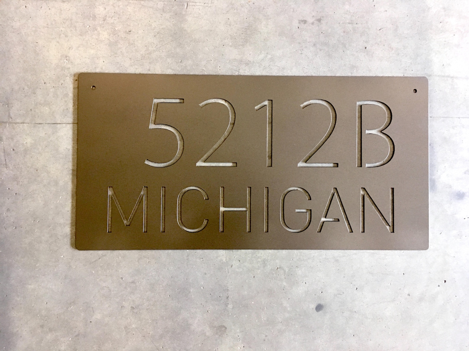 Custom Metal Sign Address Number Marker Simple House - Etsy