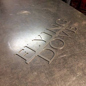 Custom Metal Name Sign - Metal Wall Art | Personalized | Last Name ...