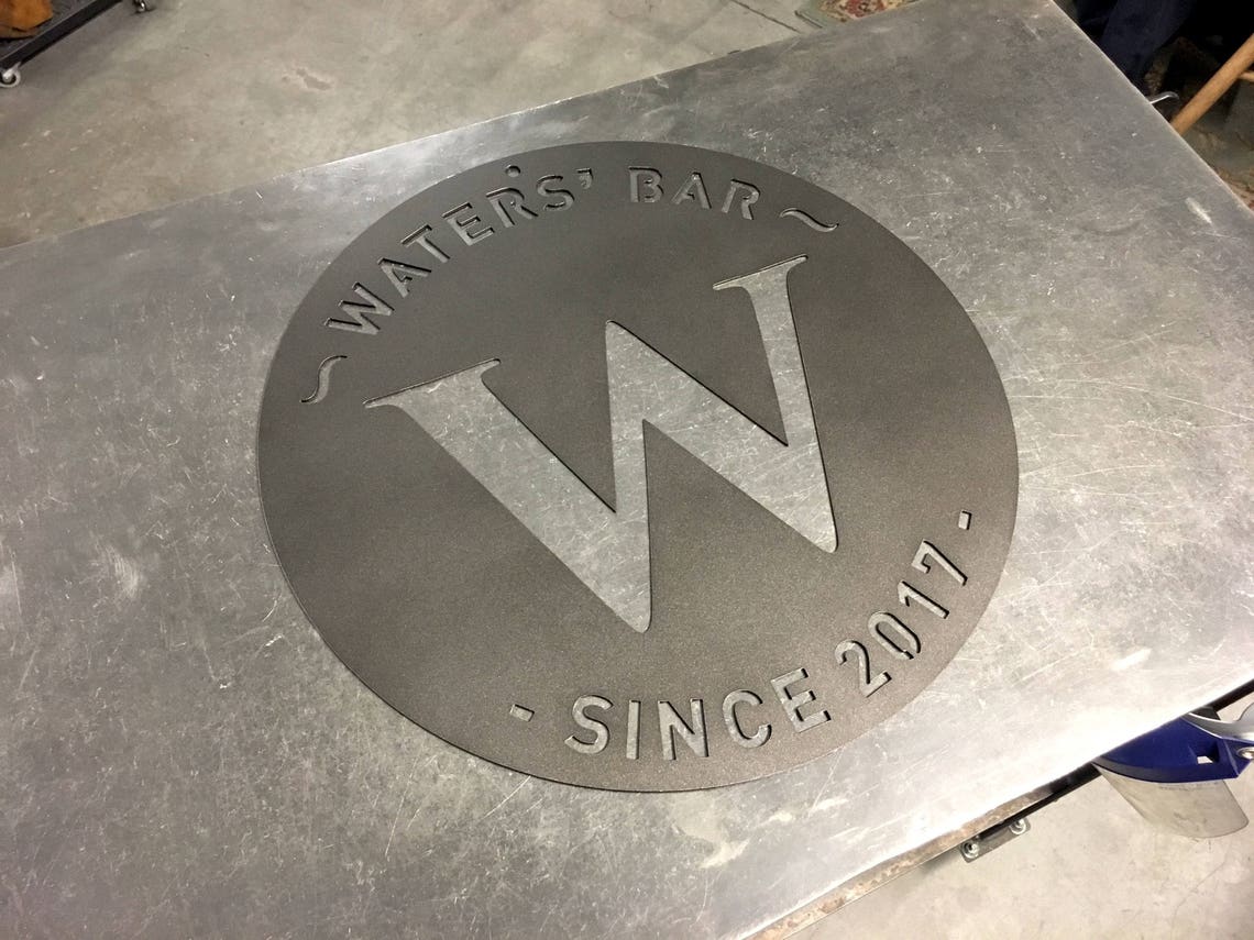 Round Metal Sign Custom Home Decor Personalized | Etsy