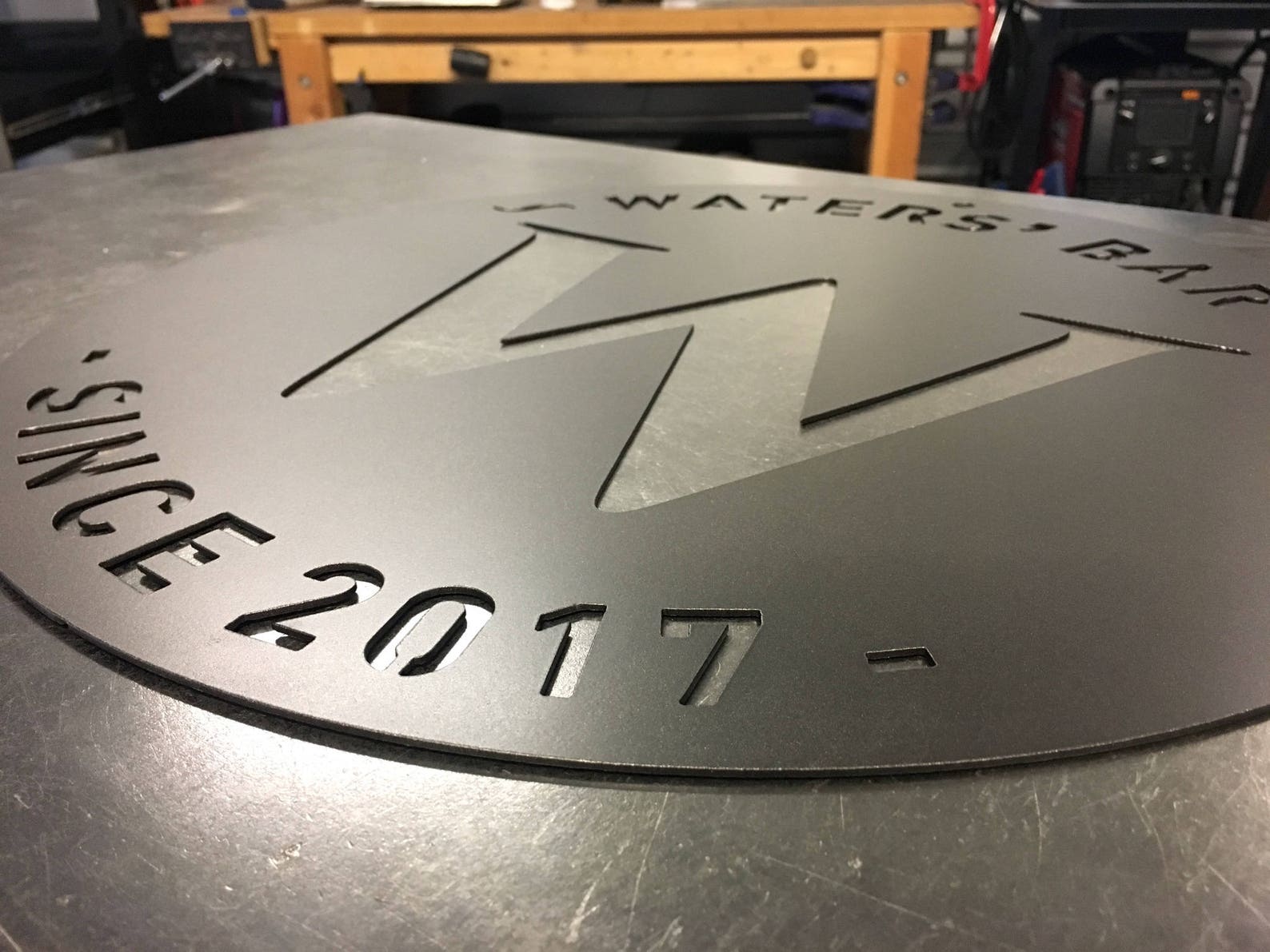 Round Metal Sign Custom Home Decor Personalized - Etsy