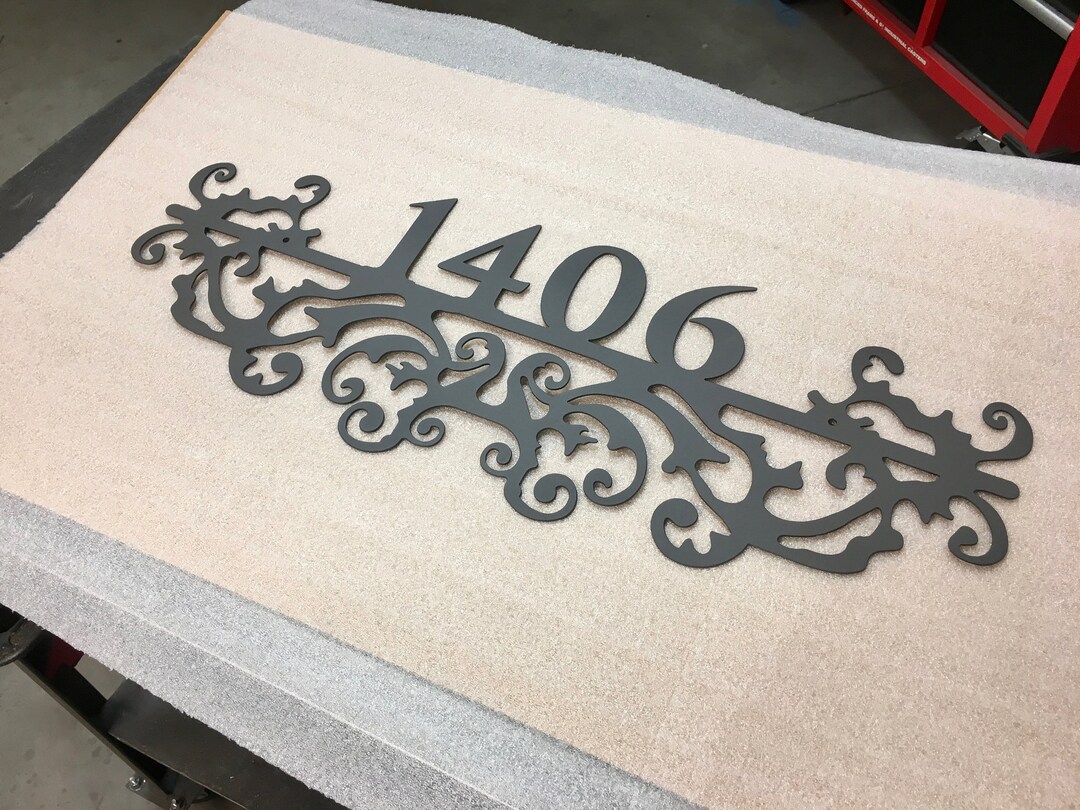 Address Marker - Custom Metal Sign | House Number | Gift Idea ...