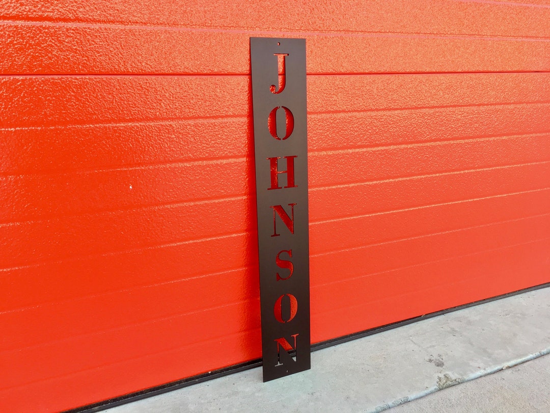 Custom Name Sign | Modern | Vertical | Horizontal | Metal ...
