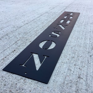 Custom Name Sign | Modern | Vertical | Horizontal | Metal ...