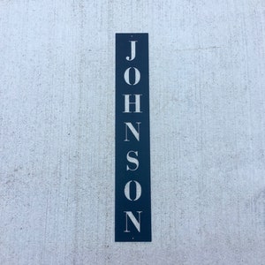 Custom Name Sign | Modern | Vertical | Horizontal | Metal ...