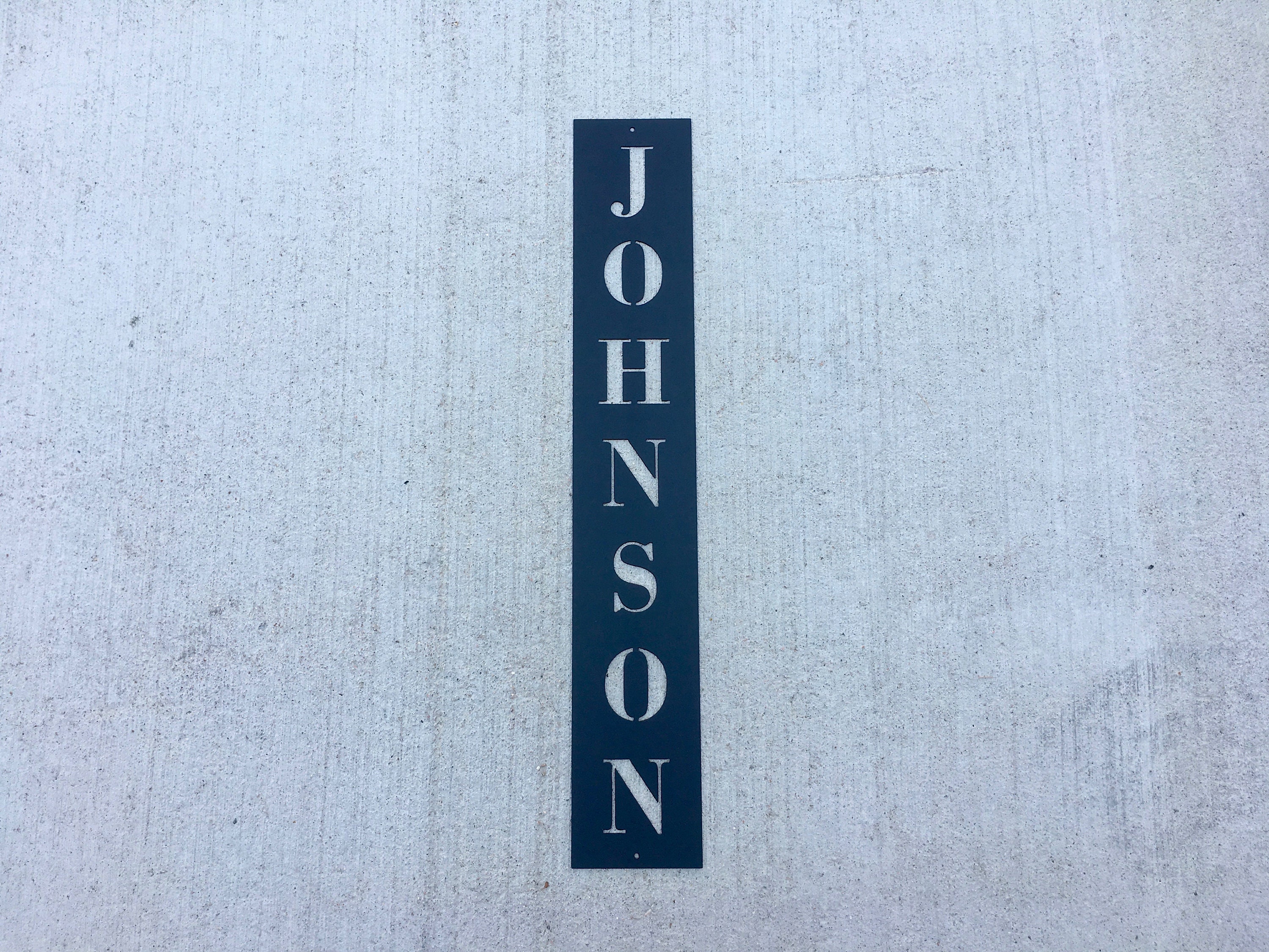 Custom Name Sign Modern Vertical Horizontal Metal | Etsy