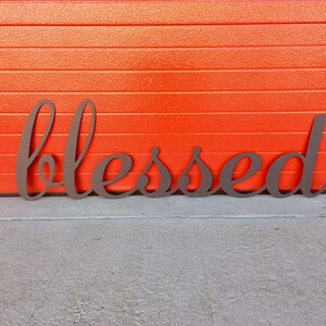 Blessed | Metal Lettering | Steel Home Decor | Blessed | Wall Art ...