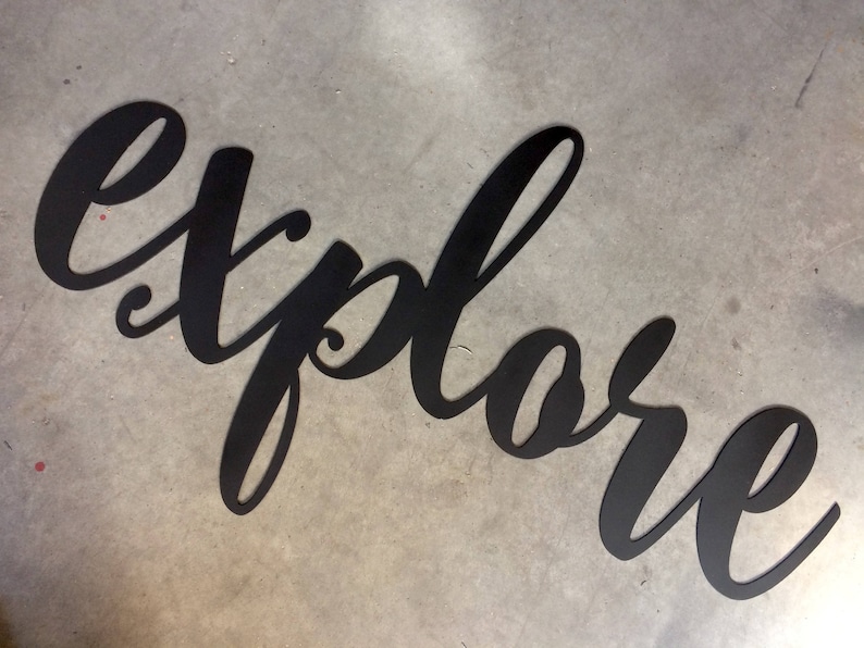 Explore Metal Lettering Steel Wall Art Cursive Text - Etsy