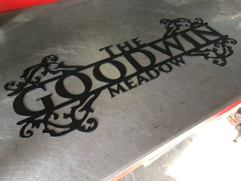 Custom Metal Sign - Last Name Wall Art | Wedding Gift | Christmas Gift ...