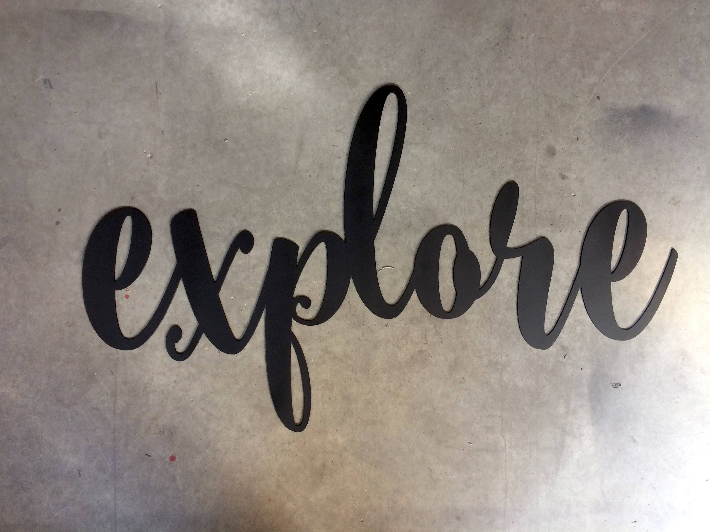 Explore Metal Lettering Steel Wall Art Cursive Text | Etsy