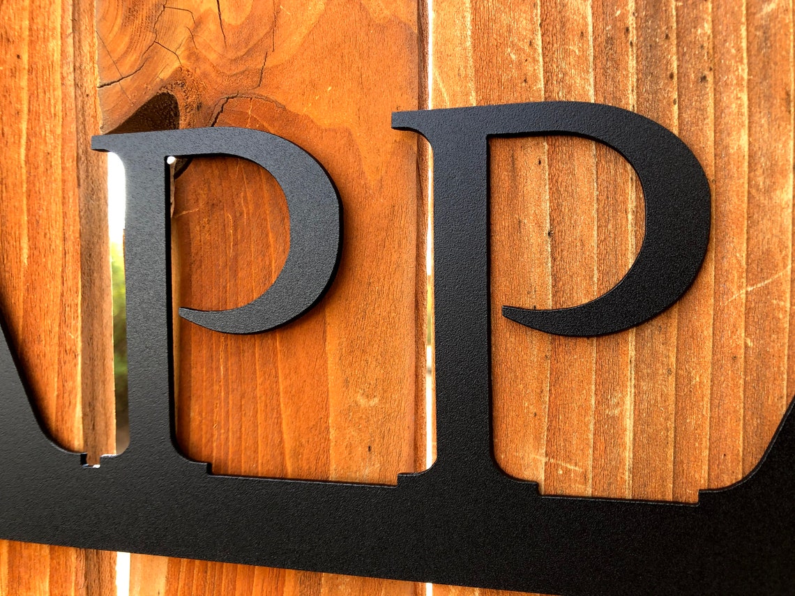 Custom Metal Name Sign Metal Wall Art Personalized Last | Etsy