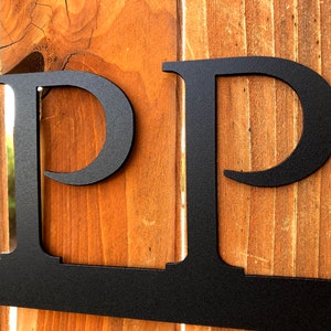 Custom Metal Name Sign - Metal Wall Art | Personalized | Last Name ...