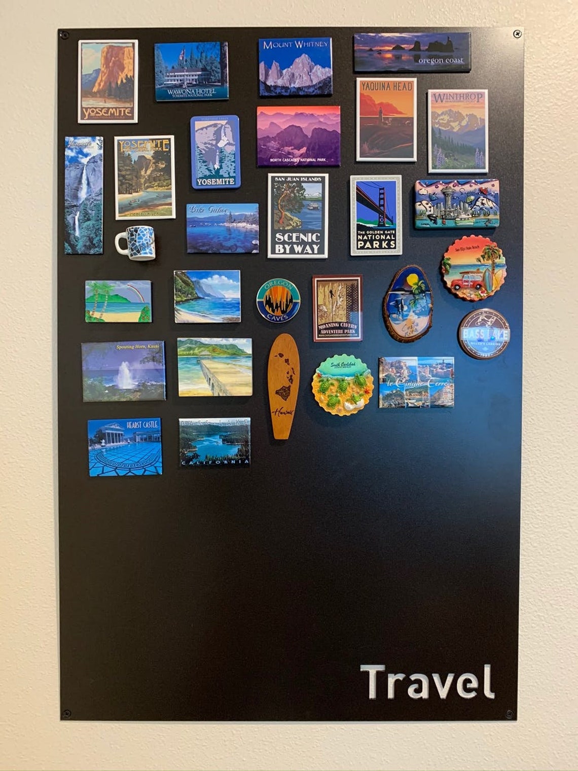 Travel Magnet Board 10in X 20in Adventures House Sign - Etsy