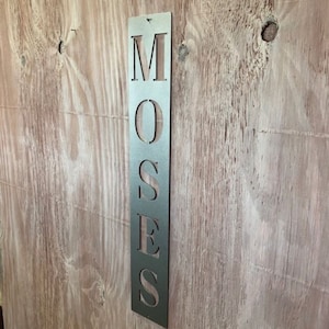 Custom Name Sign | Modern | Vertical | Horizontal | Metal ...