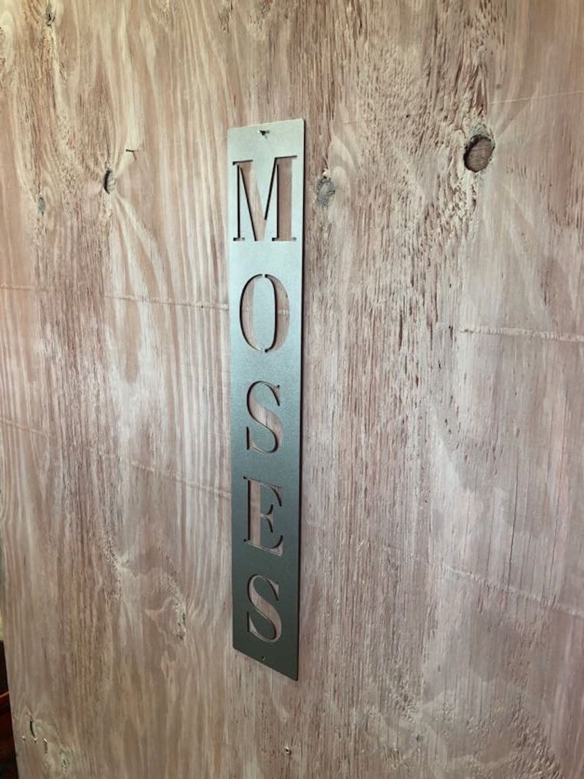 Custom Name Sign Modern Vertical Horizontal Metal | Etsy