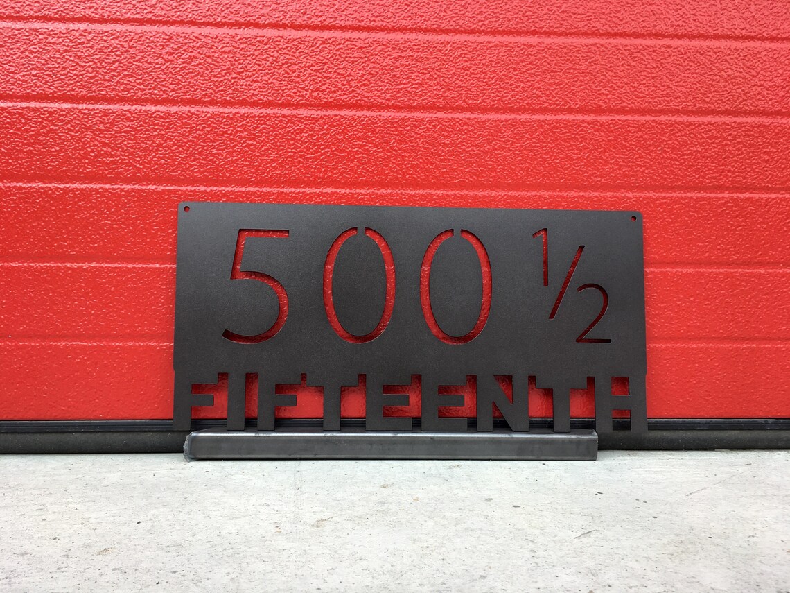 Custom Metal Sign Address Number Modern House Number - Etsy