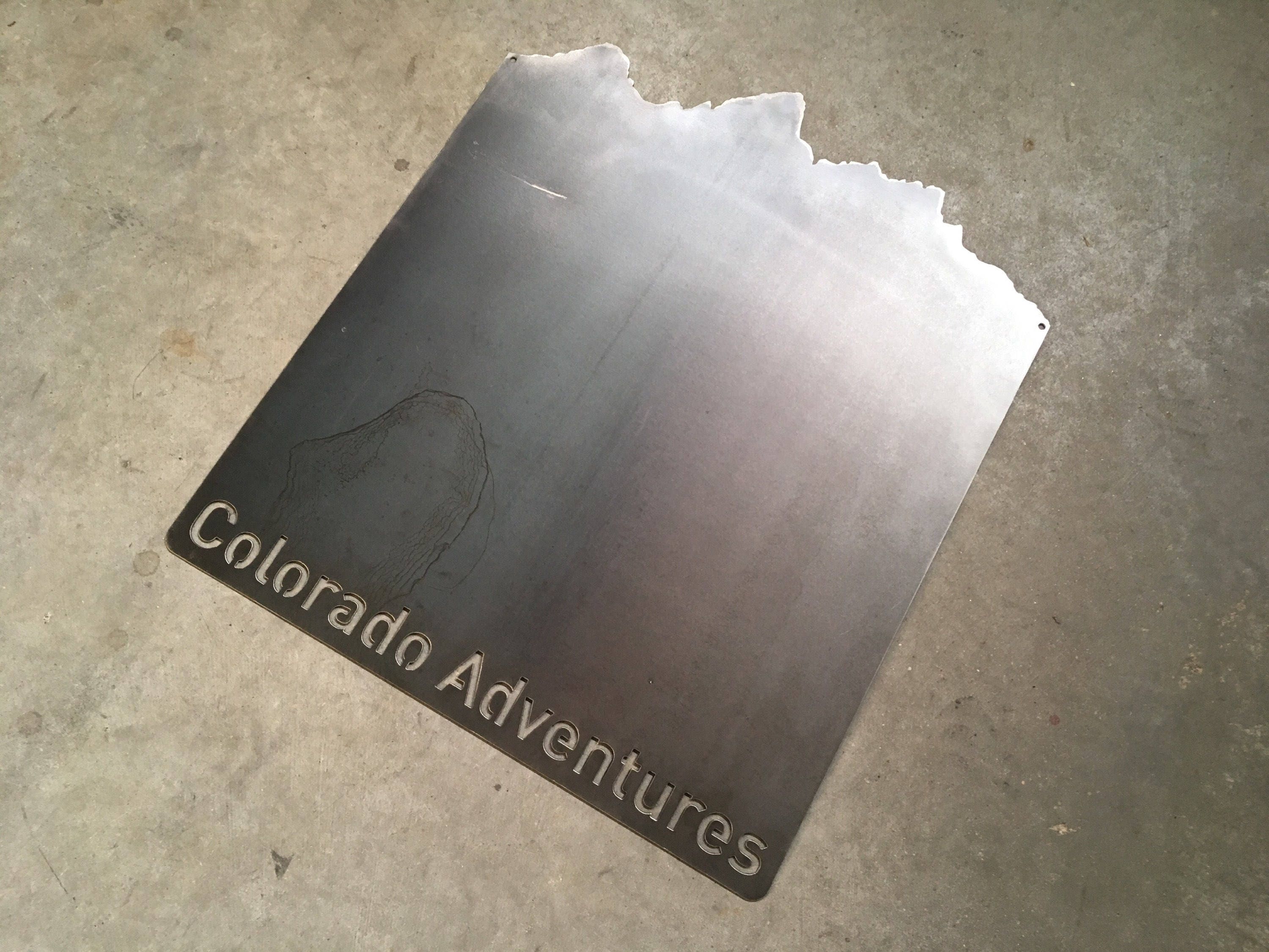 Colorado Adventures Magnet Board 18inx21in Metal Sign | Etsy