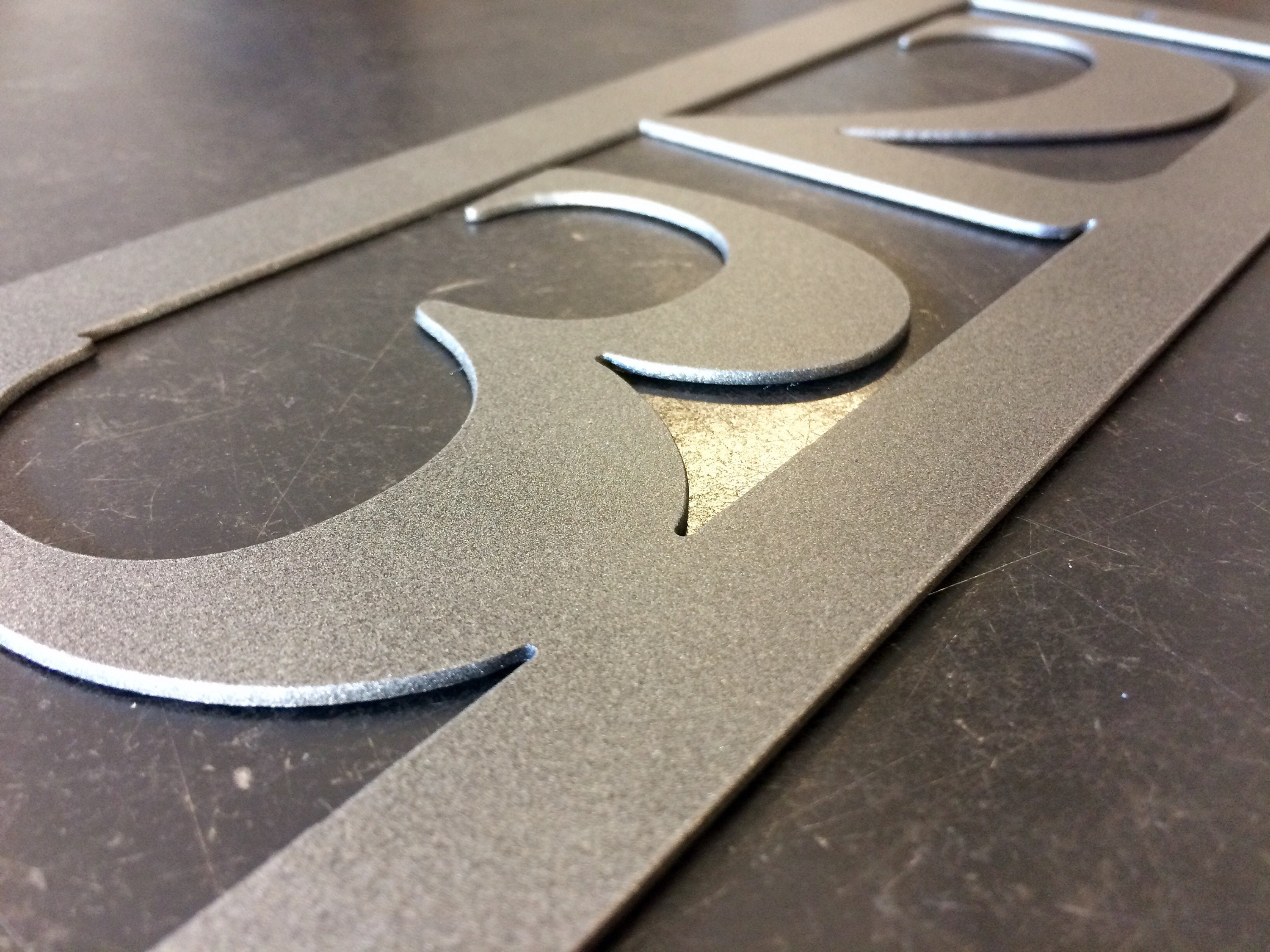 Horizontal House Number | Metal Address Sign | Custom Metal | Modern ...
