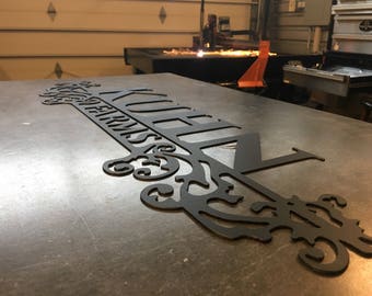 Custom metal sign | Etsy