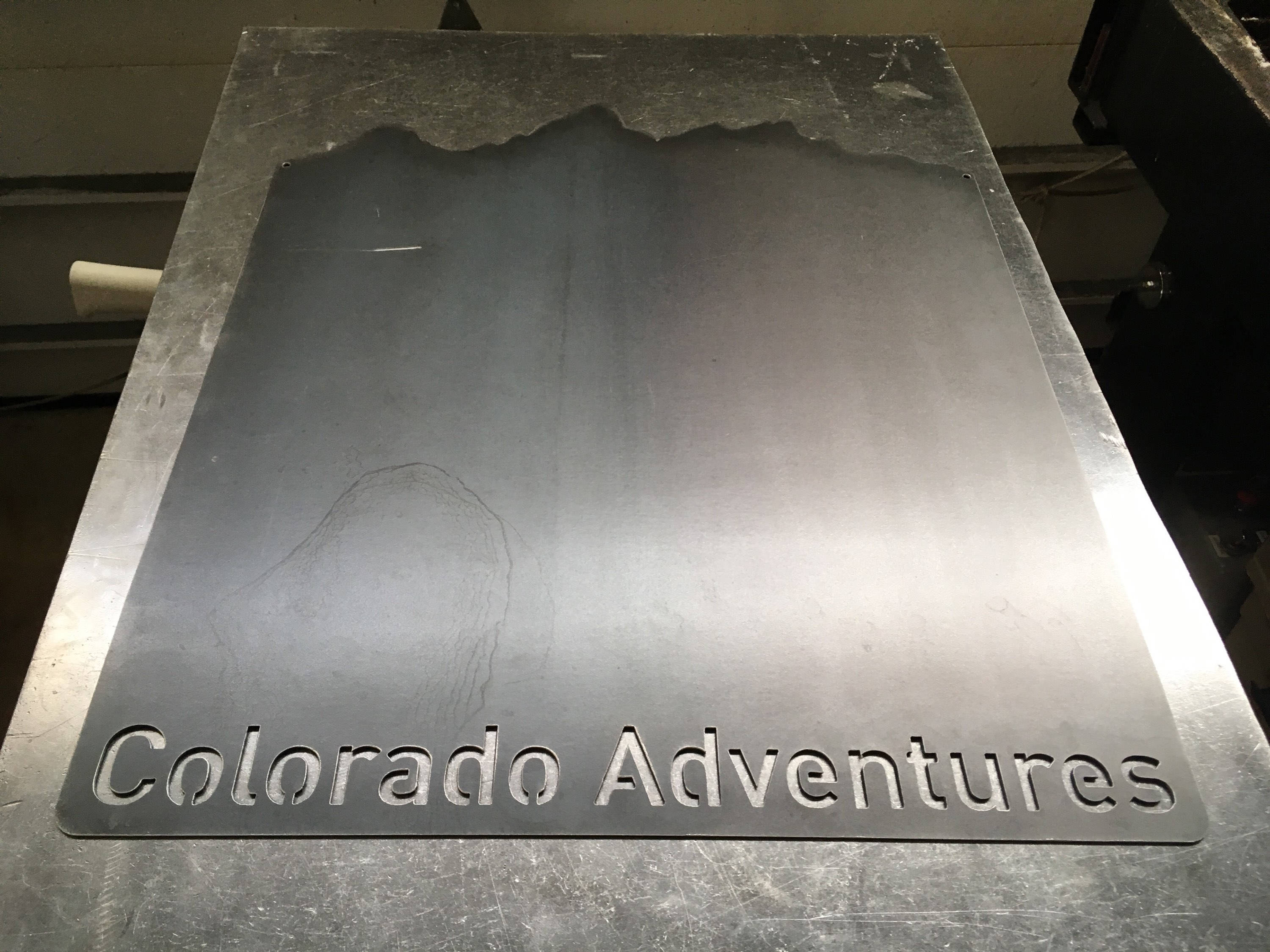Colorado Adventures Magnet Board 18inx21in Metal Sign | Etsy
