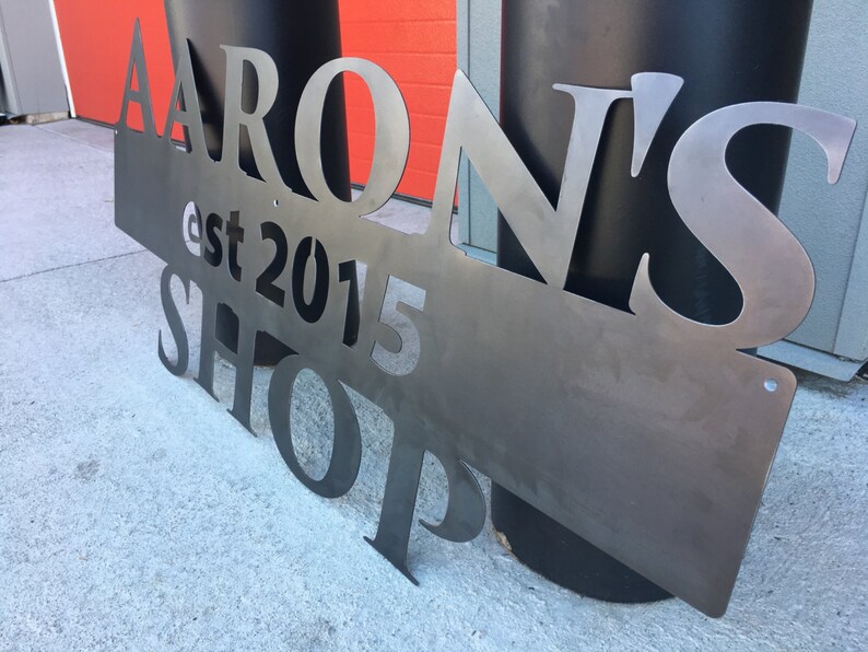 Custom Metal Sign Garage Sign Man Cave First Name Last | Etsy