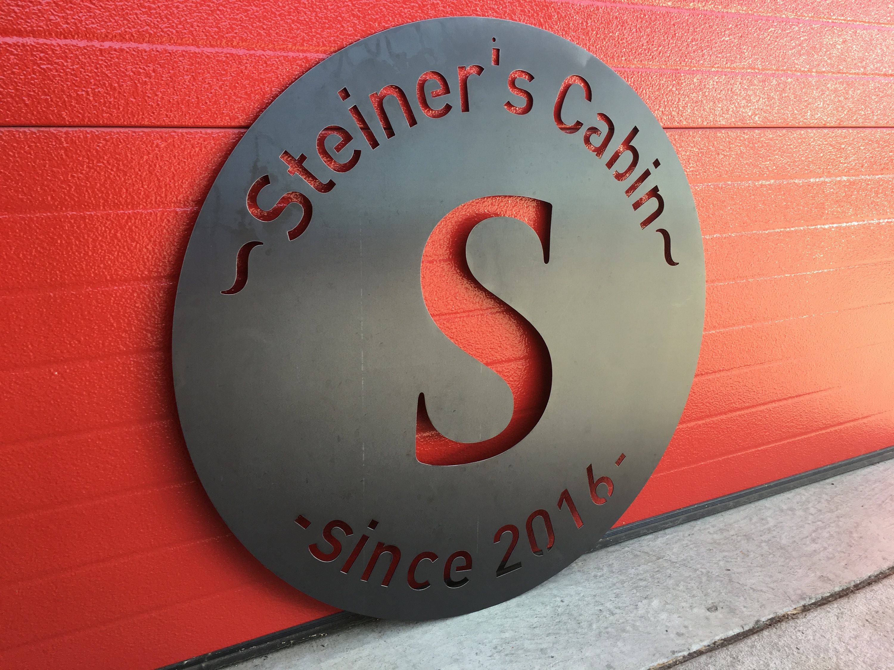 Round Metal Sign Custom Home Decor Personalized - Etsy