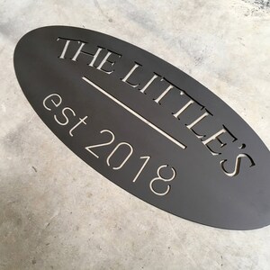 Custom Metal Sign - Established Year | Personalized Wedding Gift | Home ...