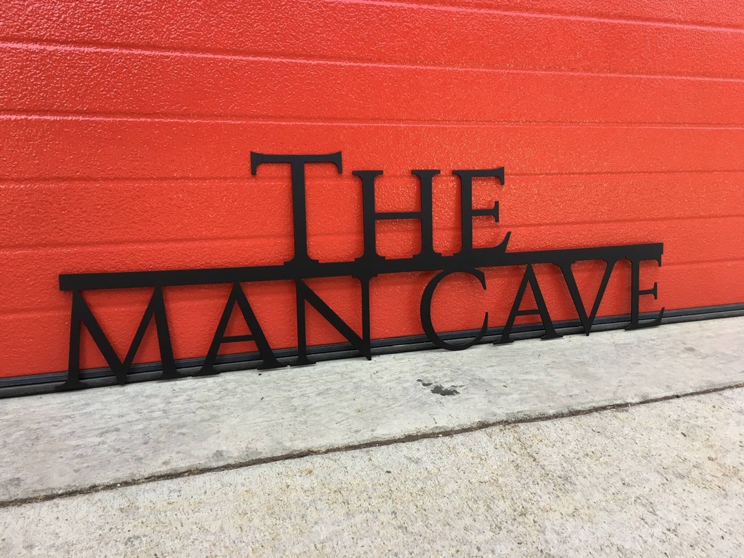 The Man Cave Metal Sign - Metal Wall Art | Gift for Him | Fathers Day ...