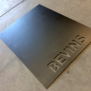 Custom Magnet Board 14in X 18in | Personalized Metal Sign | House Sign ...