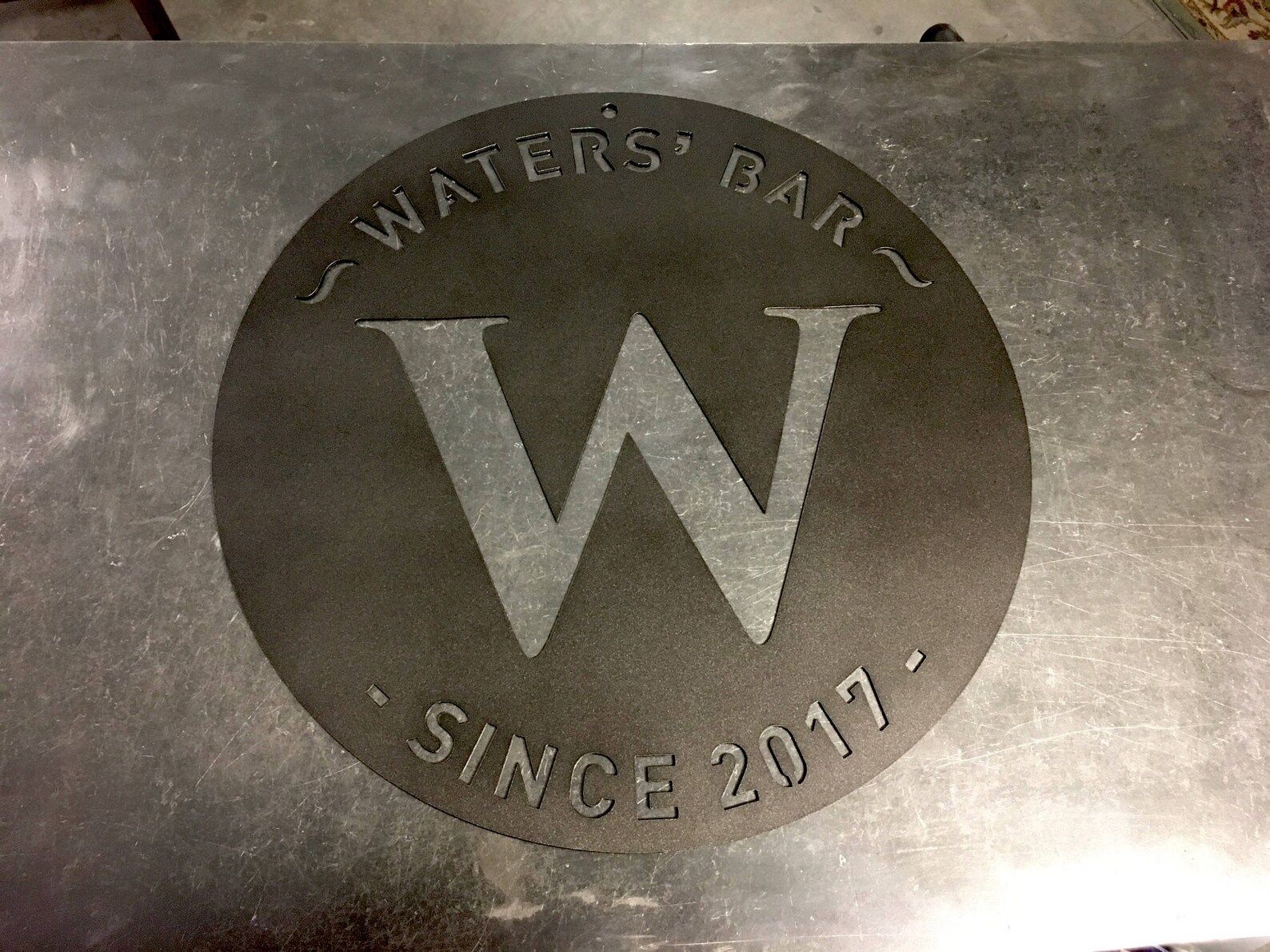 Round Metal Sign Custom Home Decor Personalized - Etsy