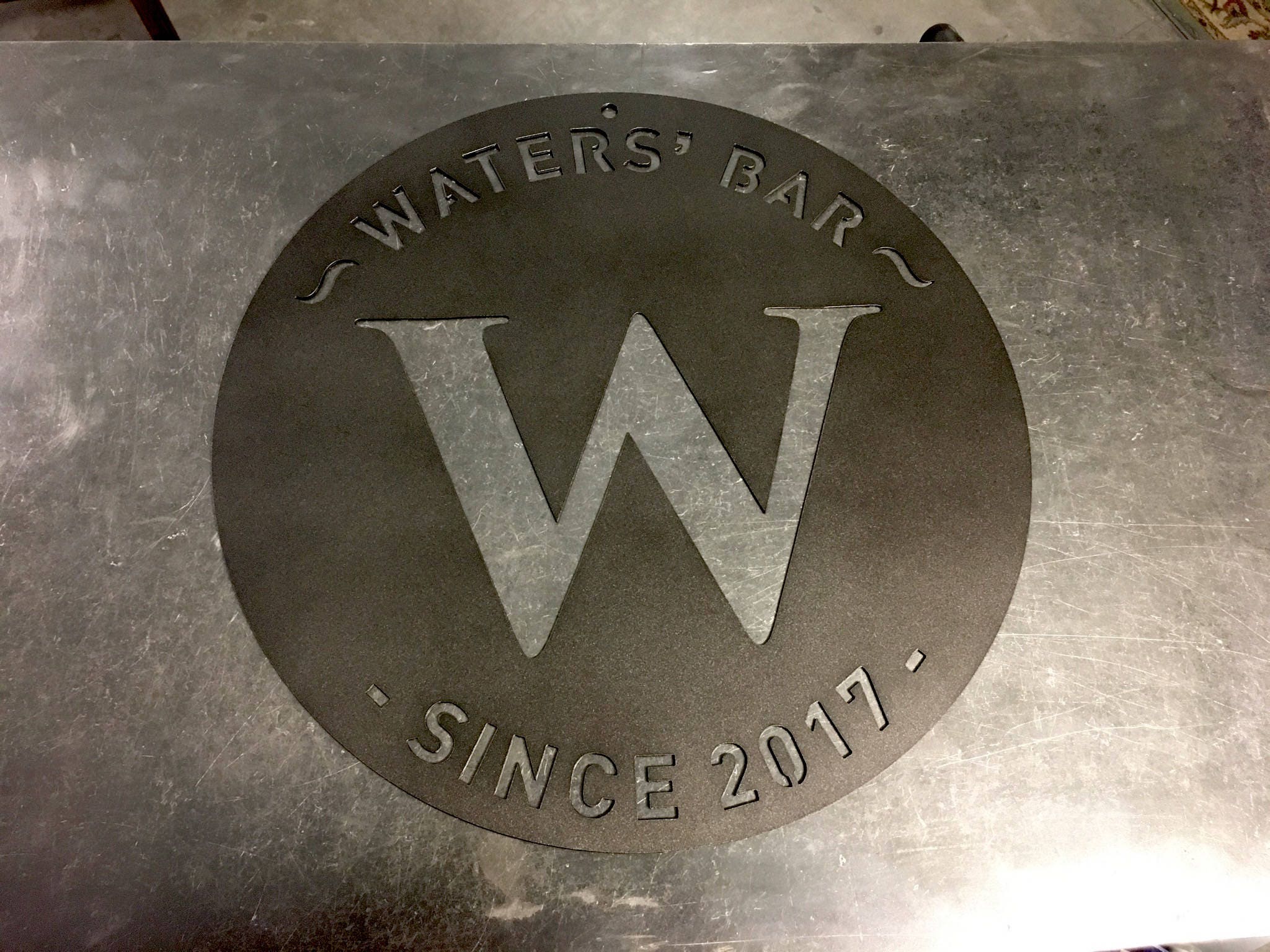 Round Metal Sign Custom Home Decor Personalized - Etsy