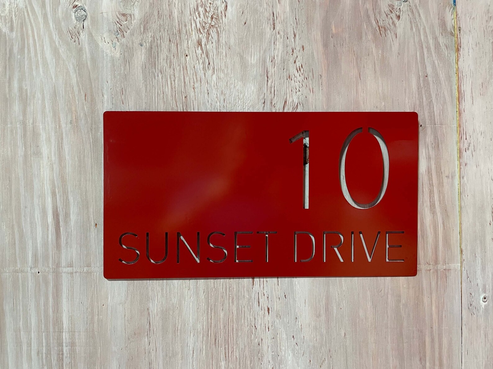 Custom Metal Sign Address Number Marker Simple House - Etsy