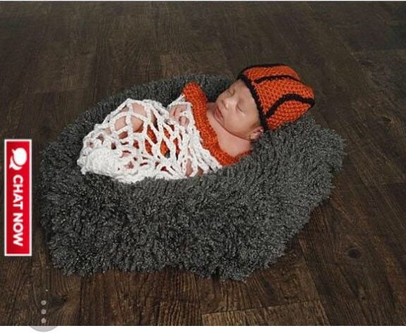 Newborn Basketball Hoop Nest With Matching Hat and Diaper Cover - Etsy
