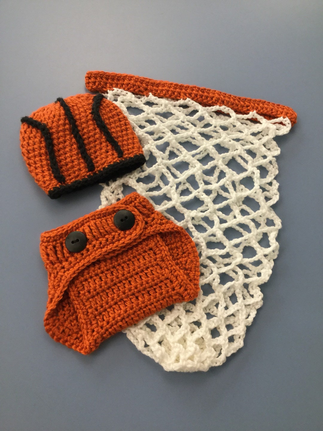 Newborn Basketball Hoop Nest With Matching Hat and Diaper Cover - Etsy