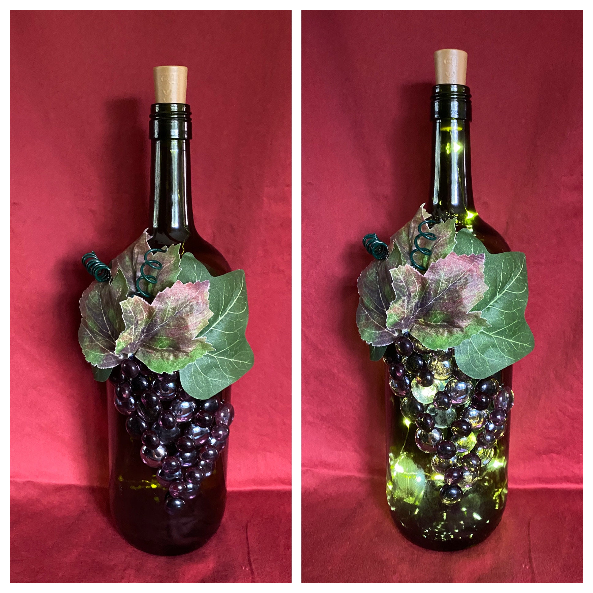 Grape Wine Bottle - Etsy