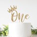 One Cake Topper SVG, First Birthday Svg, 1st Birthday Cake Topper SVG ...