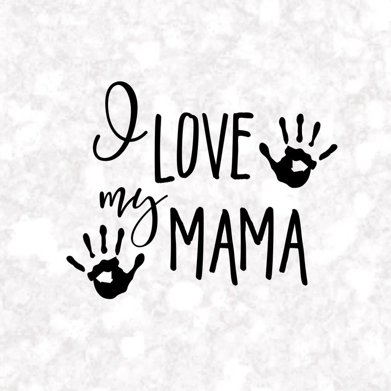 I Love Mom Clipart - Etsy